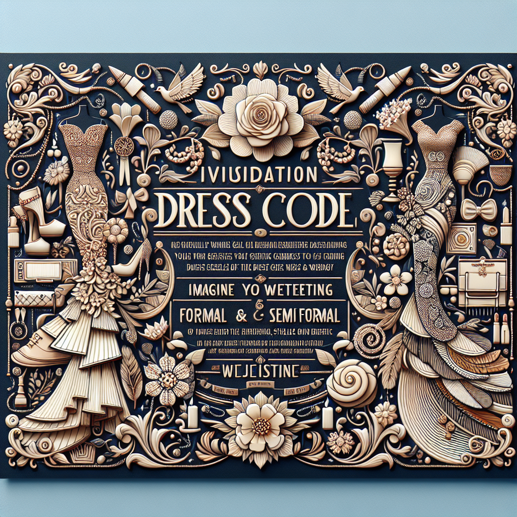 How To Write Dress Code On Invitation | Vondy