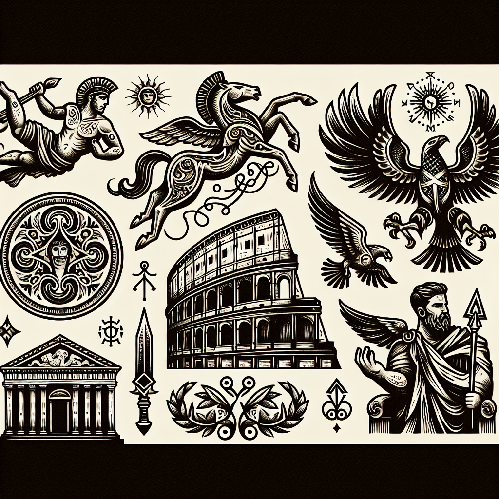 Ancient Roman Tattoos Designs