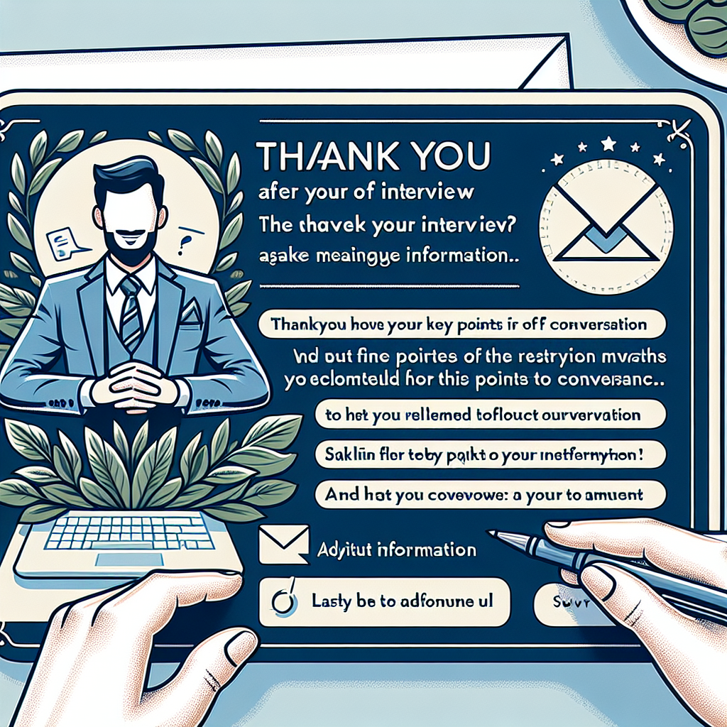 Best Post Interview Email Template | Vondy