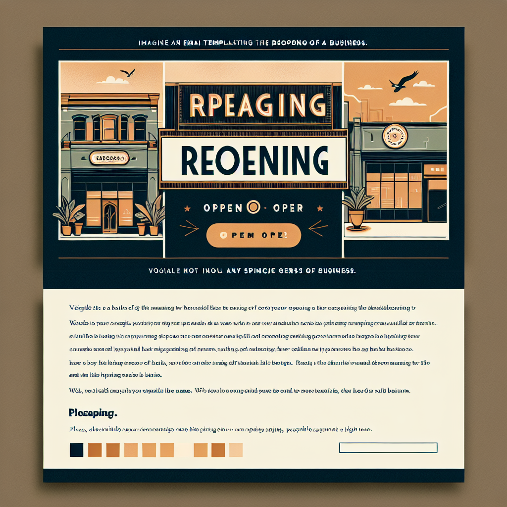 Best Covid Reopening Email Template | Vondy