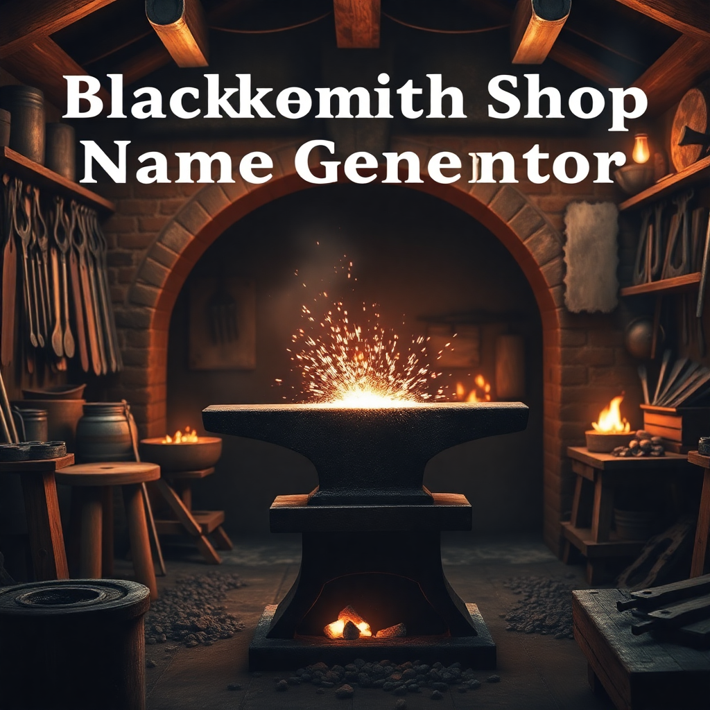 Best Blacksmith Shop Name Generator | Vondy