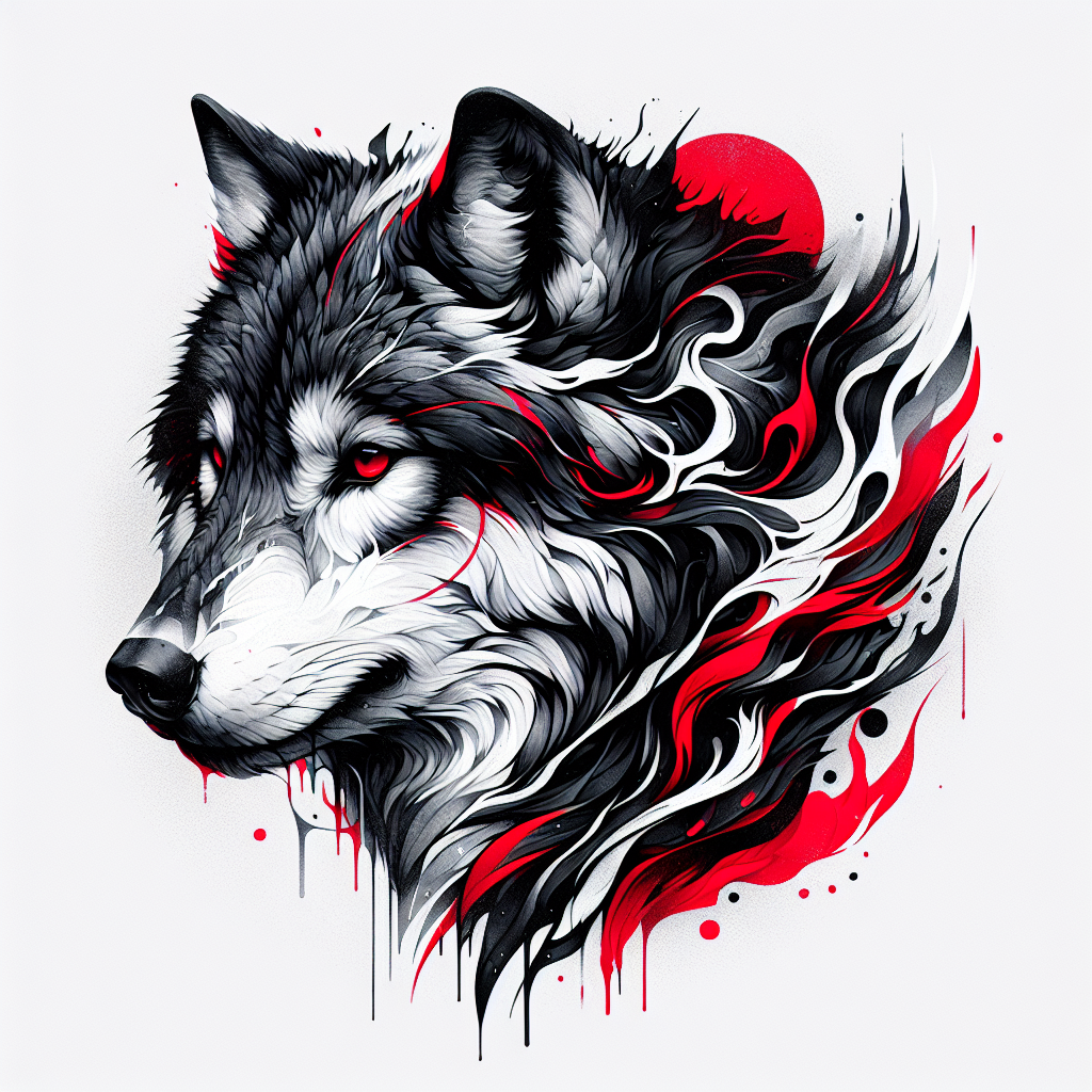 Best Trash Polka Wolf Tattoo Generator | Vondy