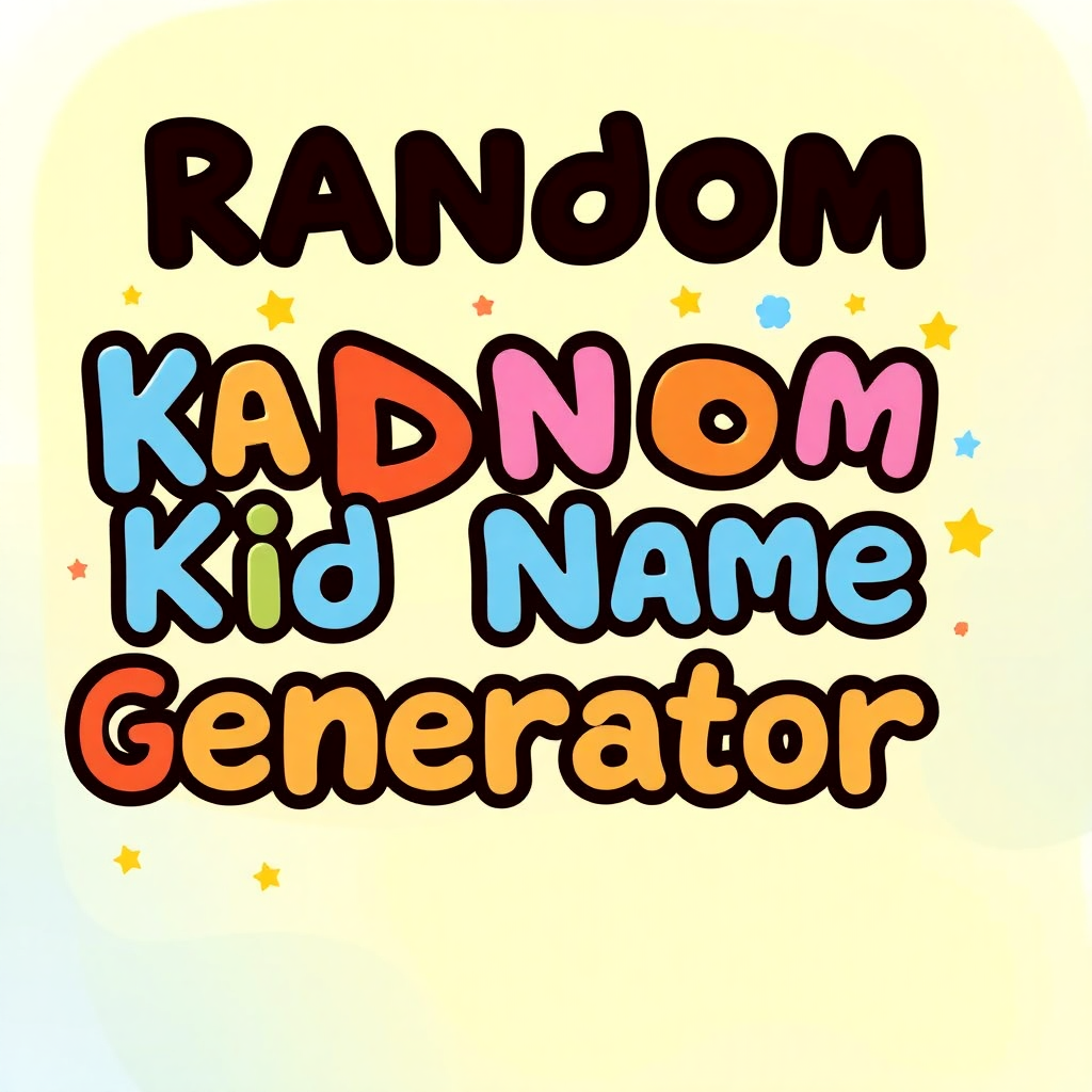 Best Random Kid Name Generator | Vondy