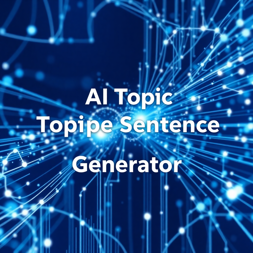Best Ai Topic Sentence Generator | Vondy