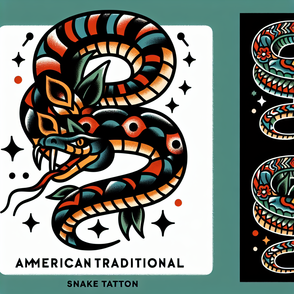 Best American Traditional Snake Tattoo Generator | Vondy