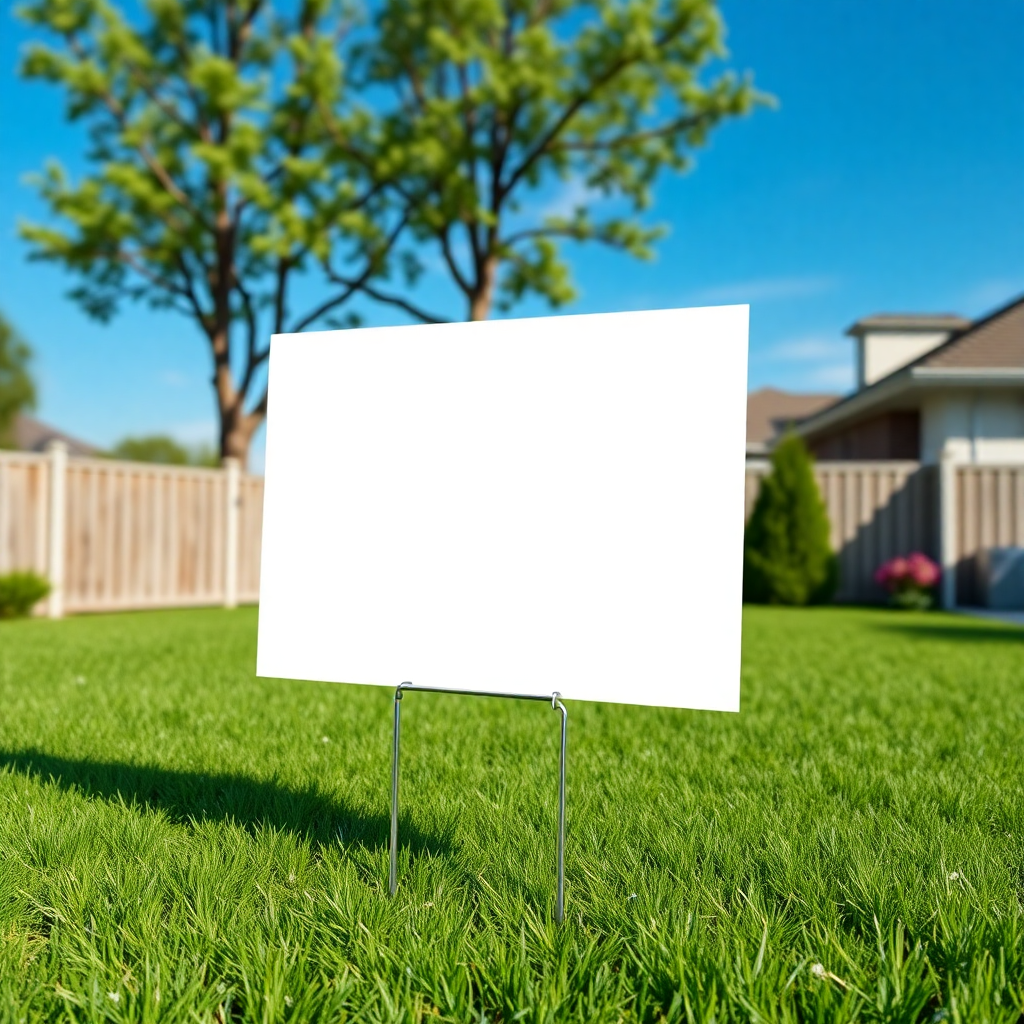 Best Yard Sign Mockup | Vondy