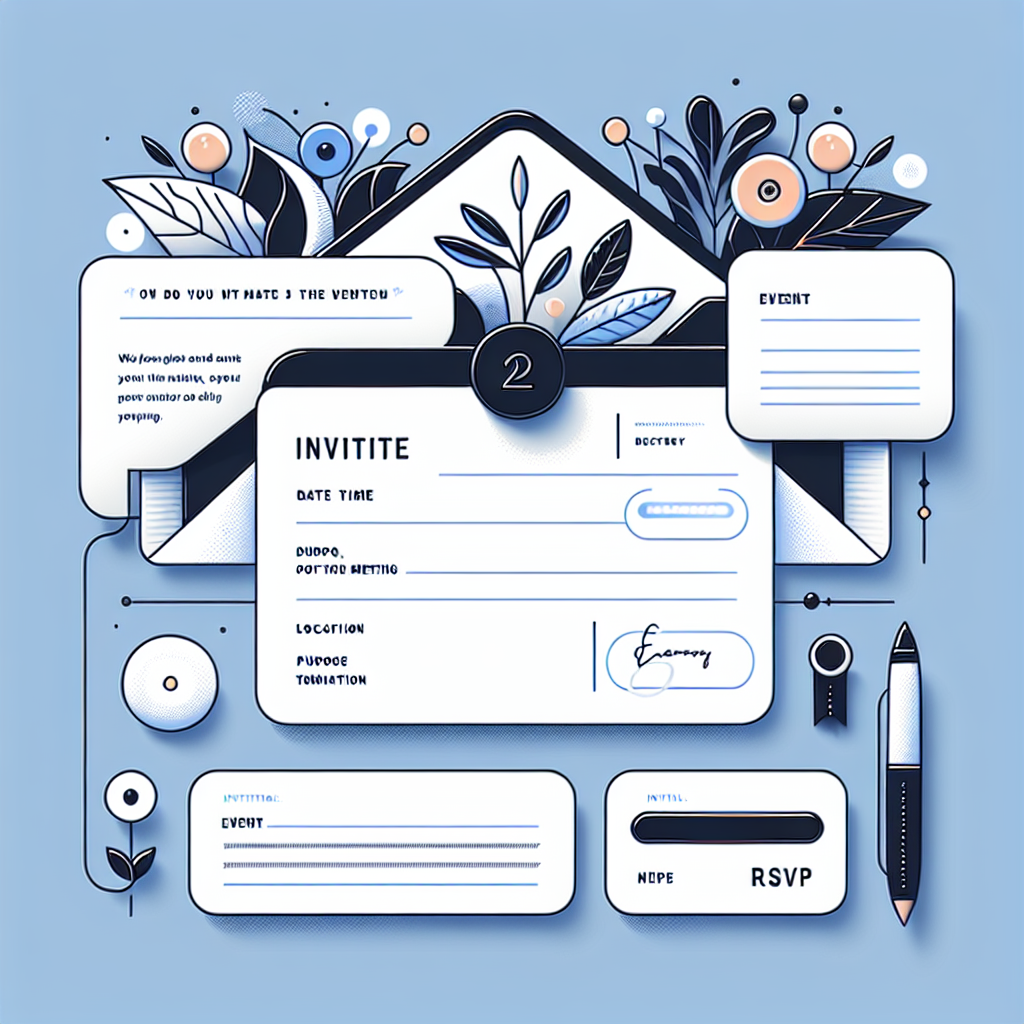 Best Professional Invitation Email Template | Vondy