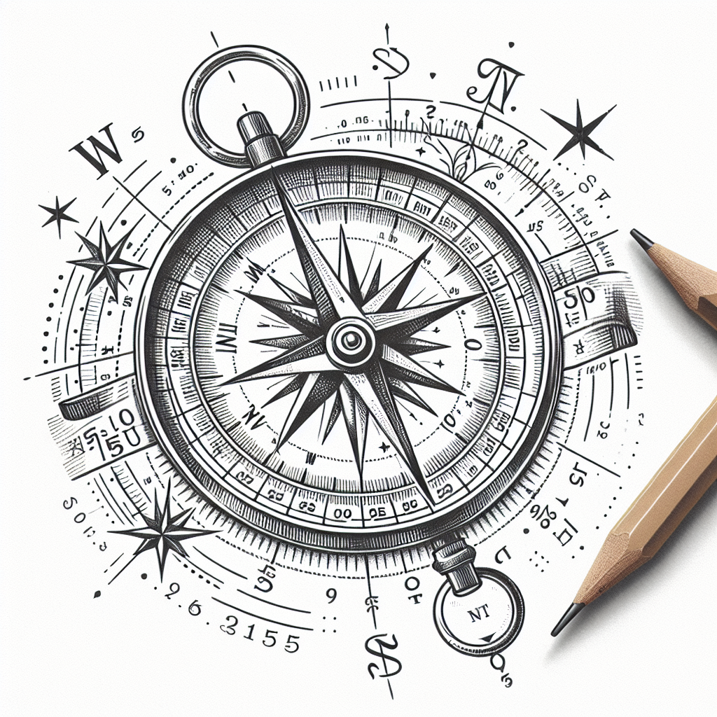 Best Sketch Compass Tattoo Generator | Vondy