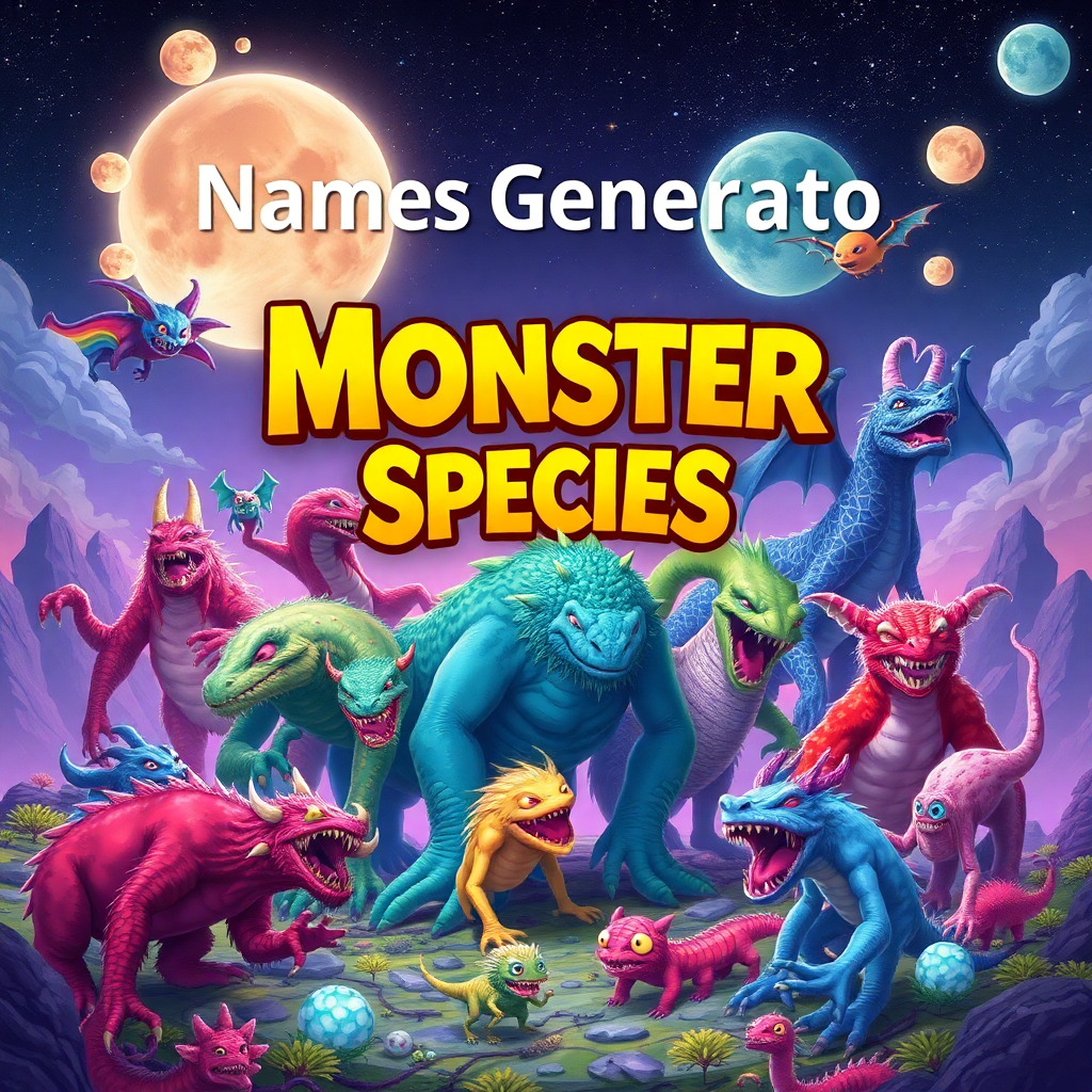 Best Monster Species Name Generator | Vondy