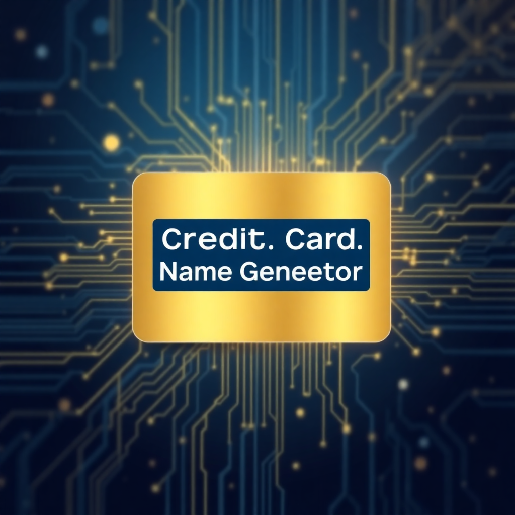 Best Credit Card Name Generator | Vondy