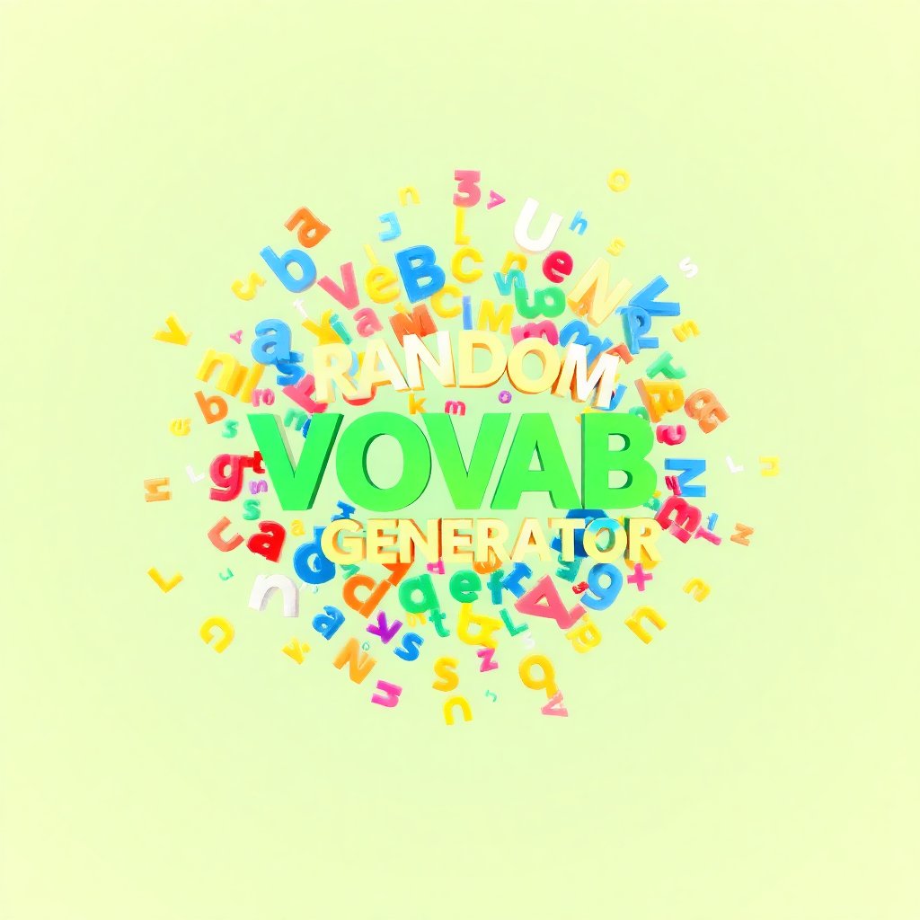 Best Random Vocab Word Generator | Vondy