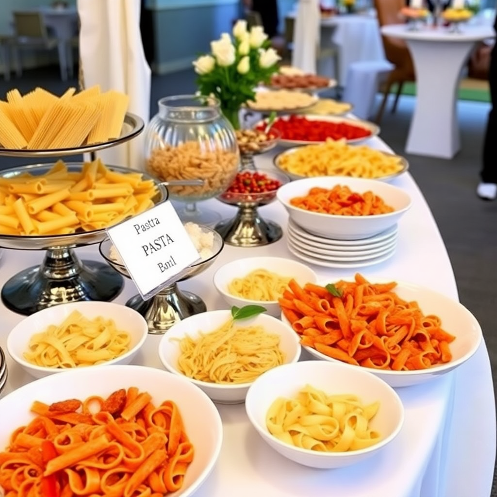 Best Pasta Bar Ideas For Wedding Reception | Vondy