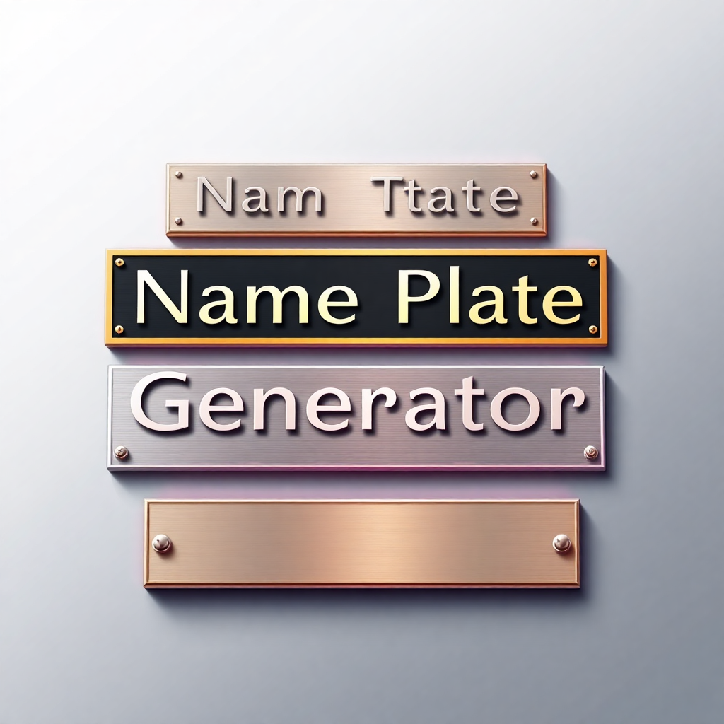 Best Name Plate Generator | Vondy