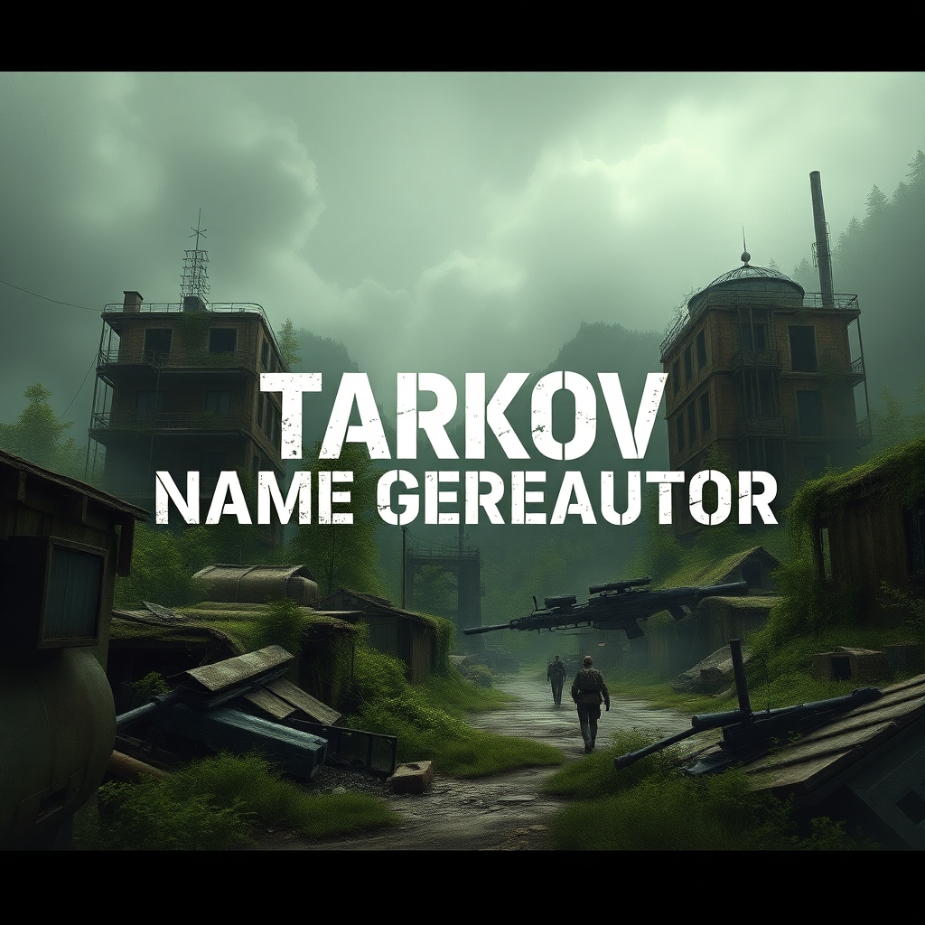 Best Tarkov Name Generator | Vondy
