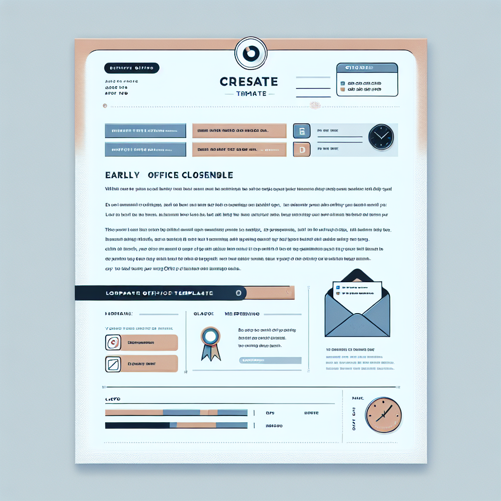 Best Office Closing Early Email Template | Vondy