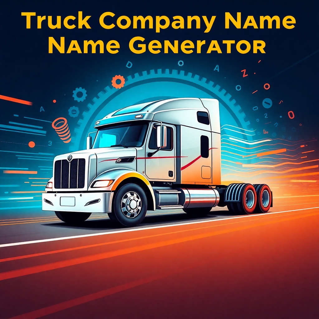 Best Truck Company Name Generator Vondy