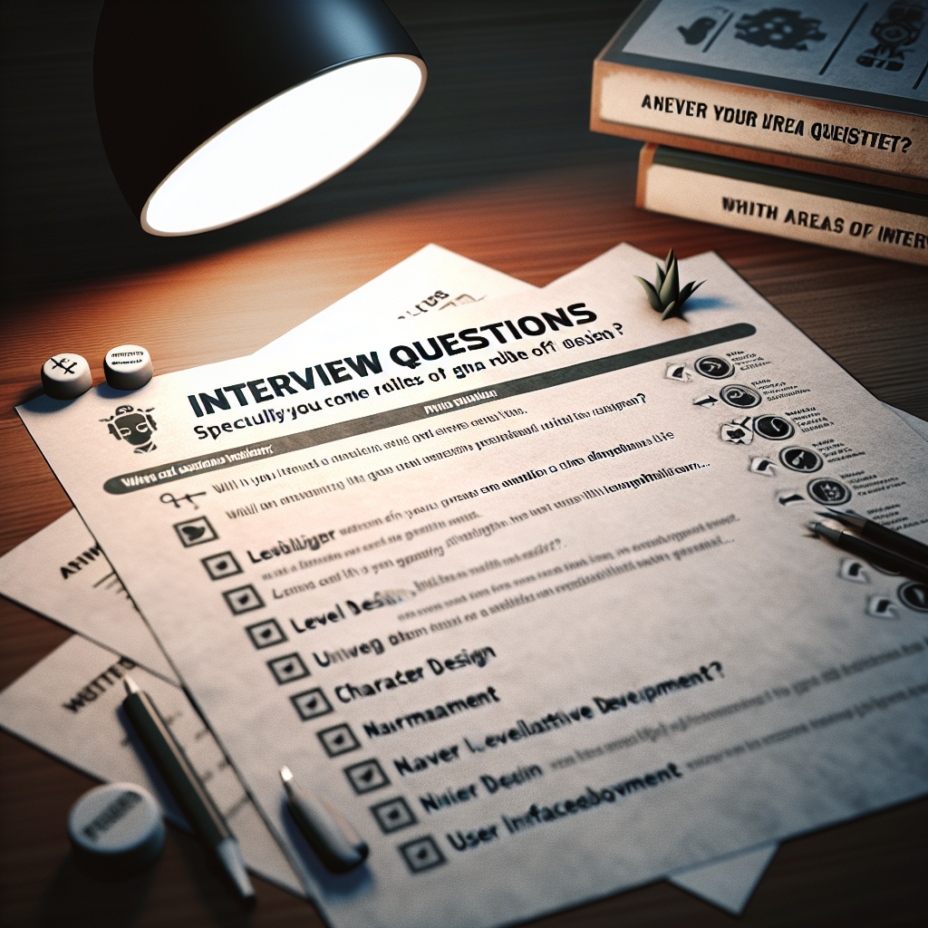 Best Game Design Interview Question Generator | Vondy