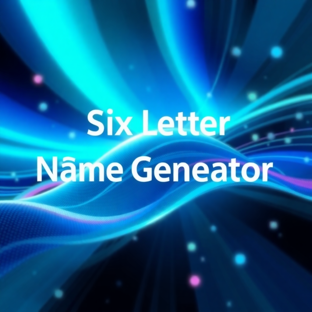 Best Six Letter Name Generator | Vondy