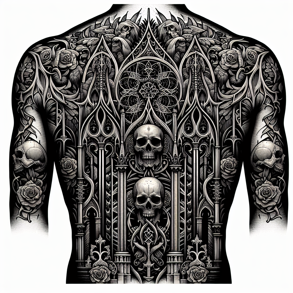 Best Gothic Back Tattoo Generator | Vondy