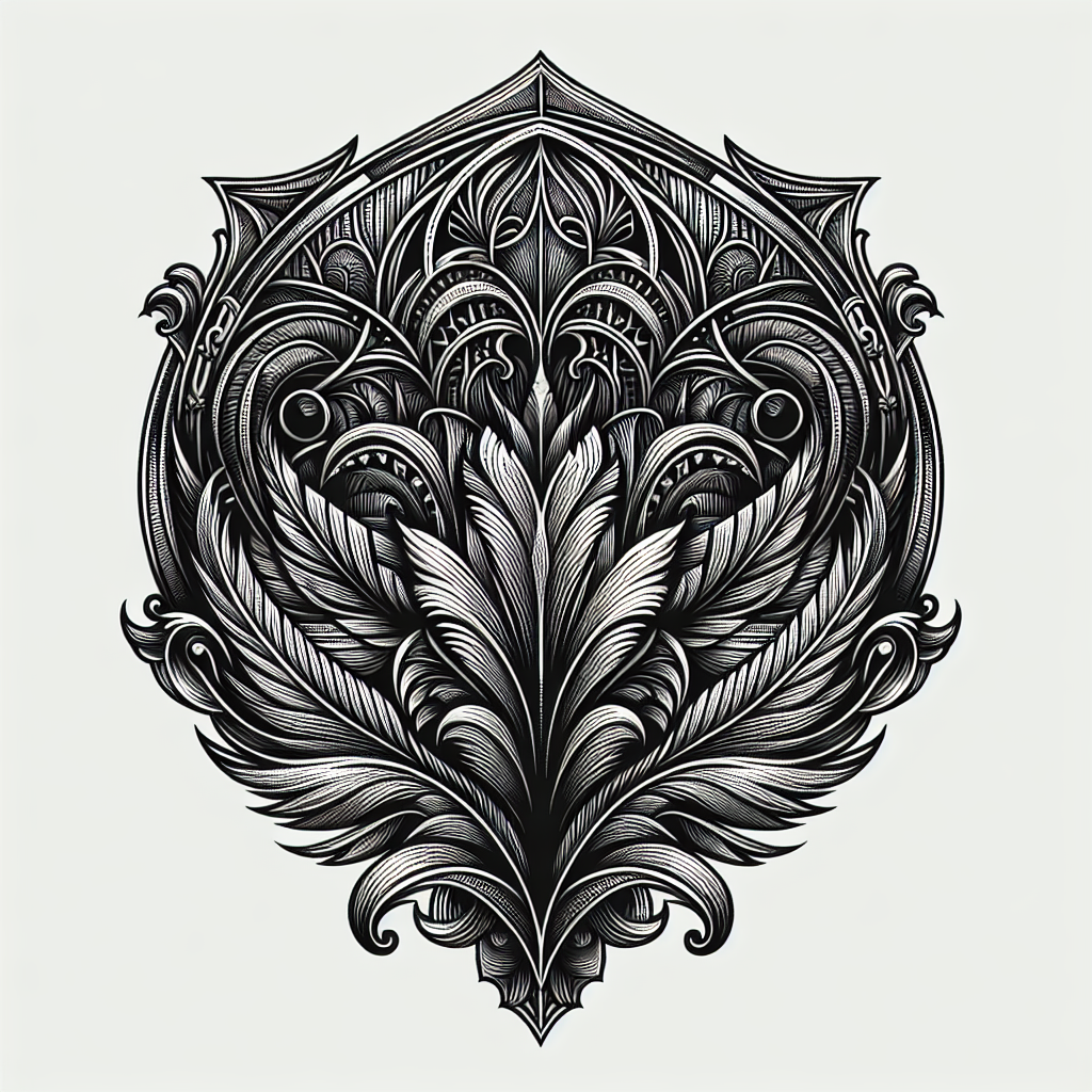 Best Gothic Feather Tattoo Generator | Vondy