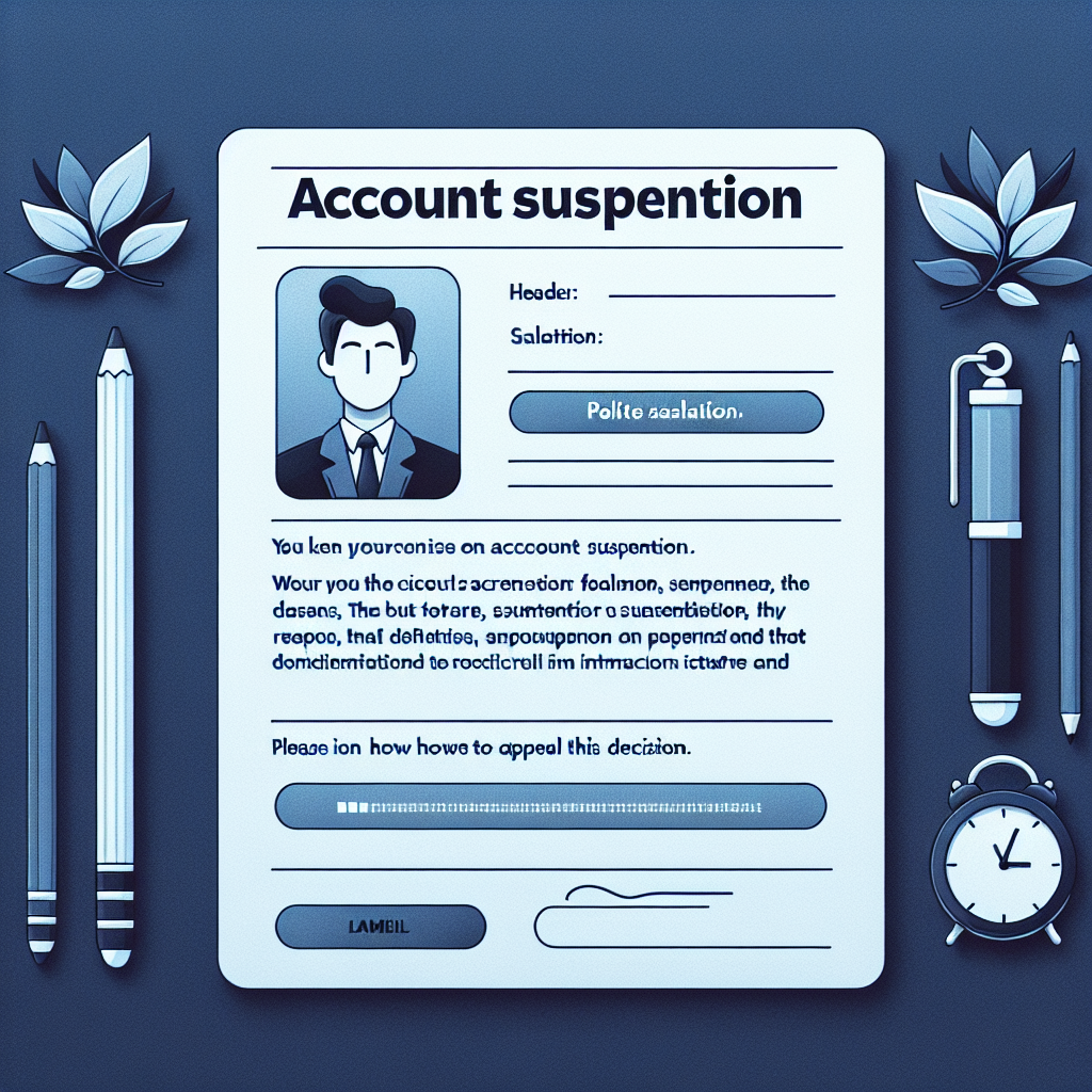 Best Account Suspension Email Template | Vondy