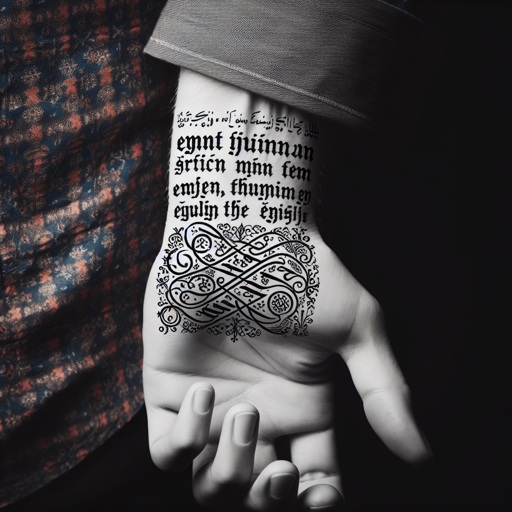 Best Script Wrist Tattoo Generator | Vondy