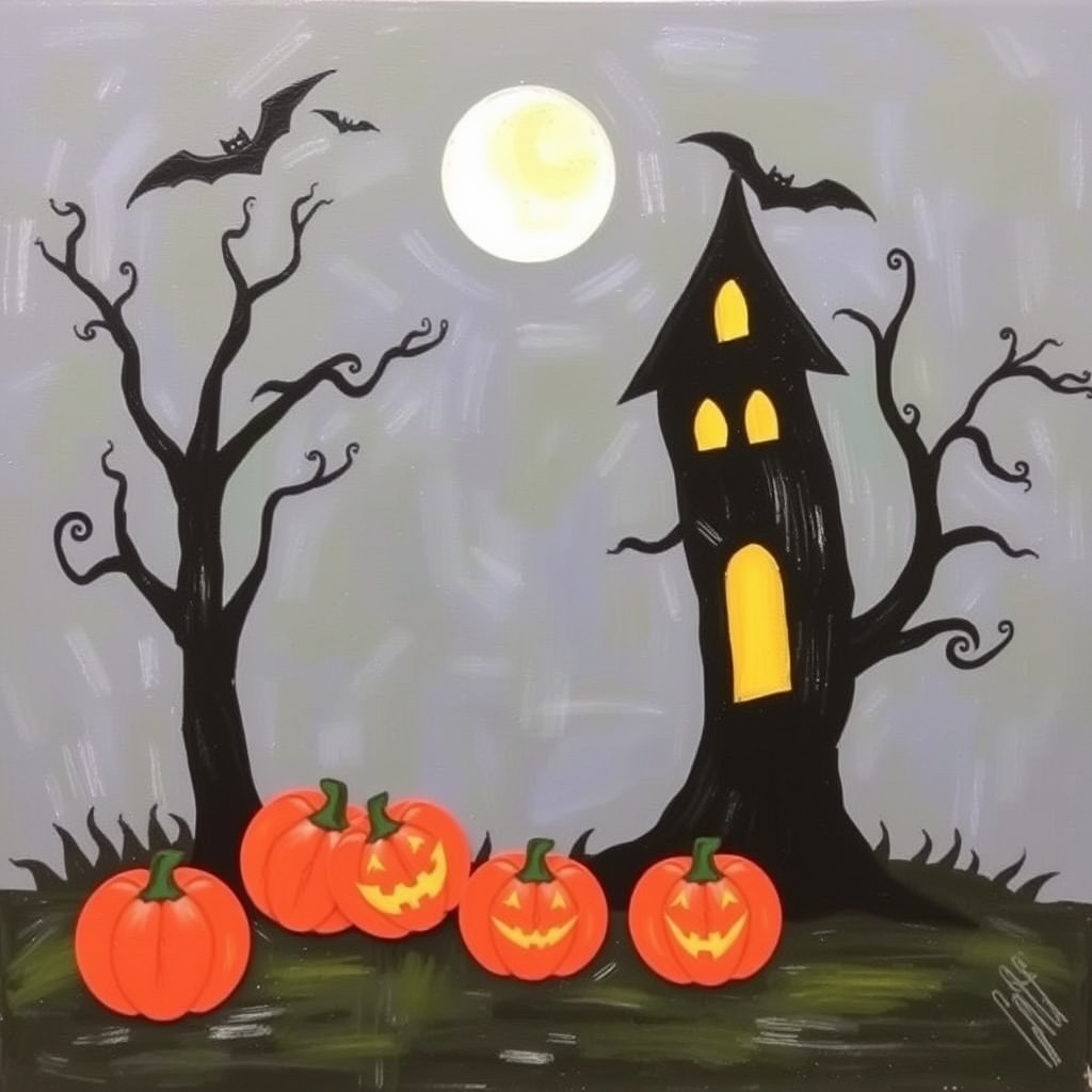 Best Spooky Painting Ideas Easy | Vondy