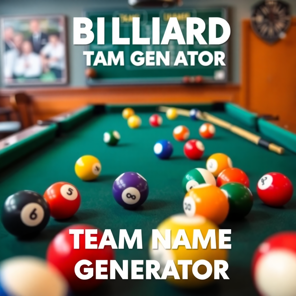 Best Billiard Team Name Generator | Vondy