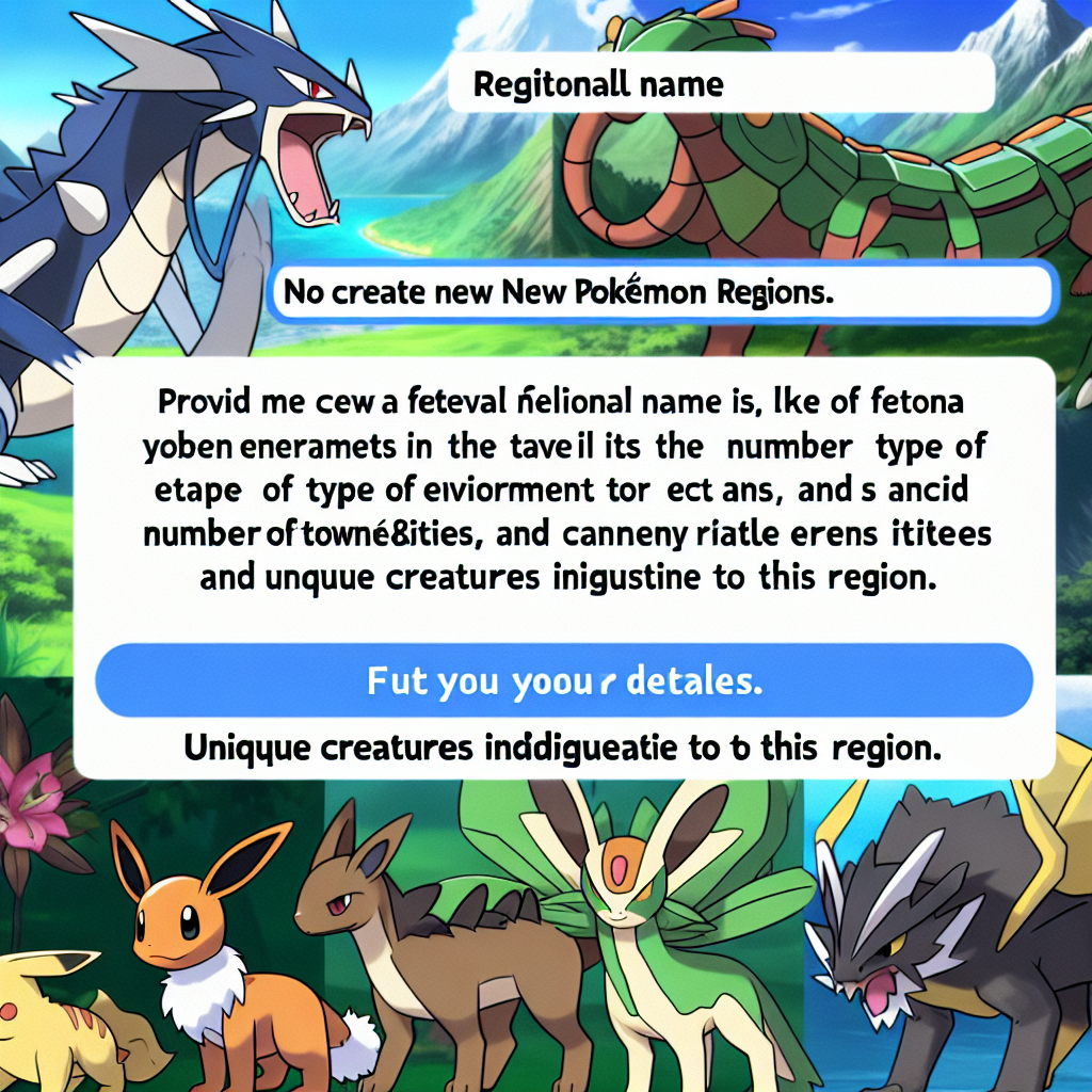 Best Pokemon Region Generator | Vondy