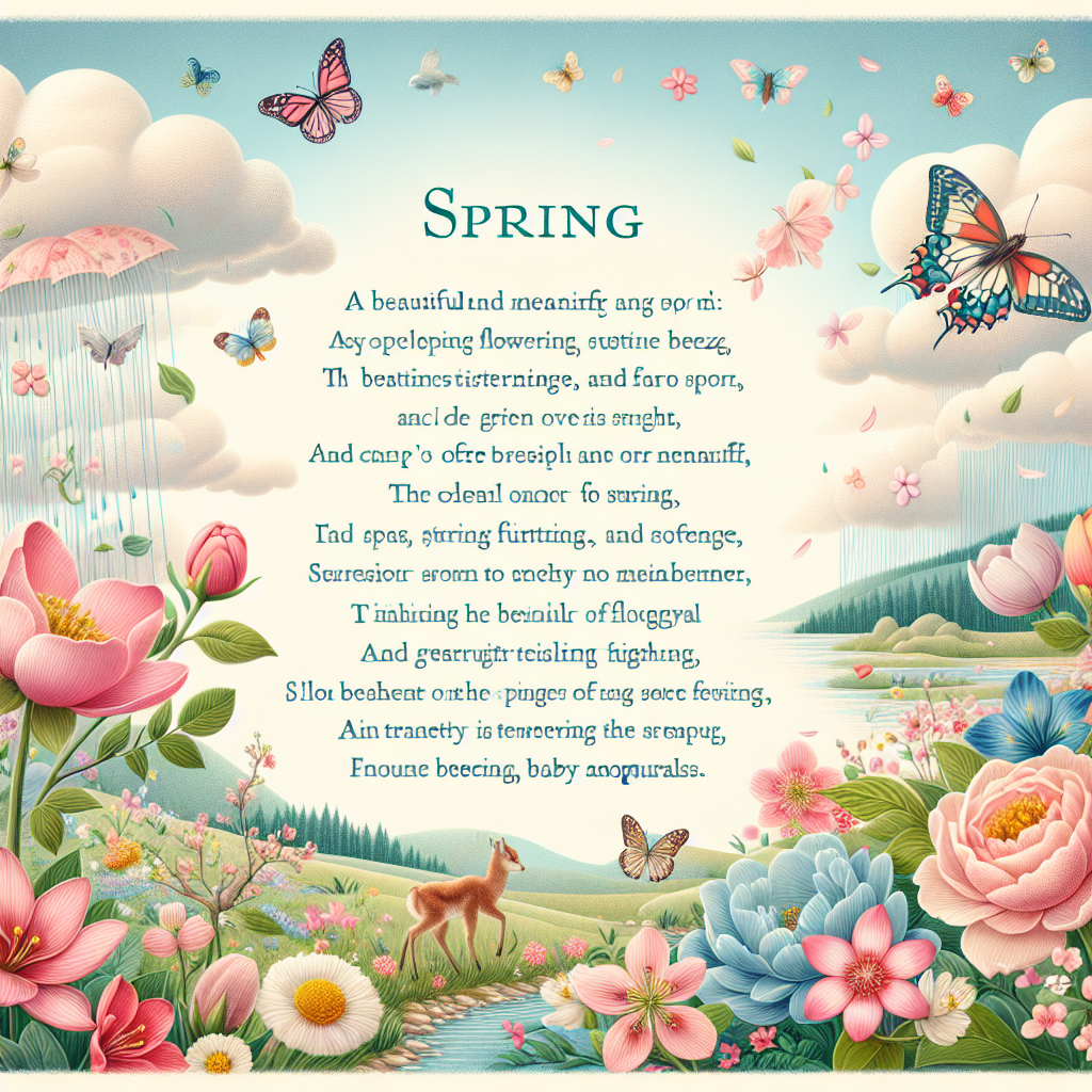 Best Spring Poem Generator | Vondy