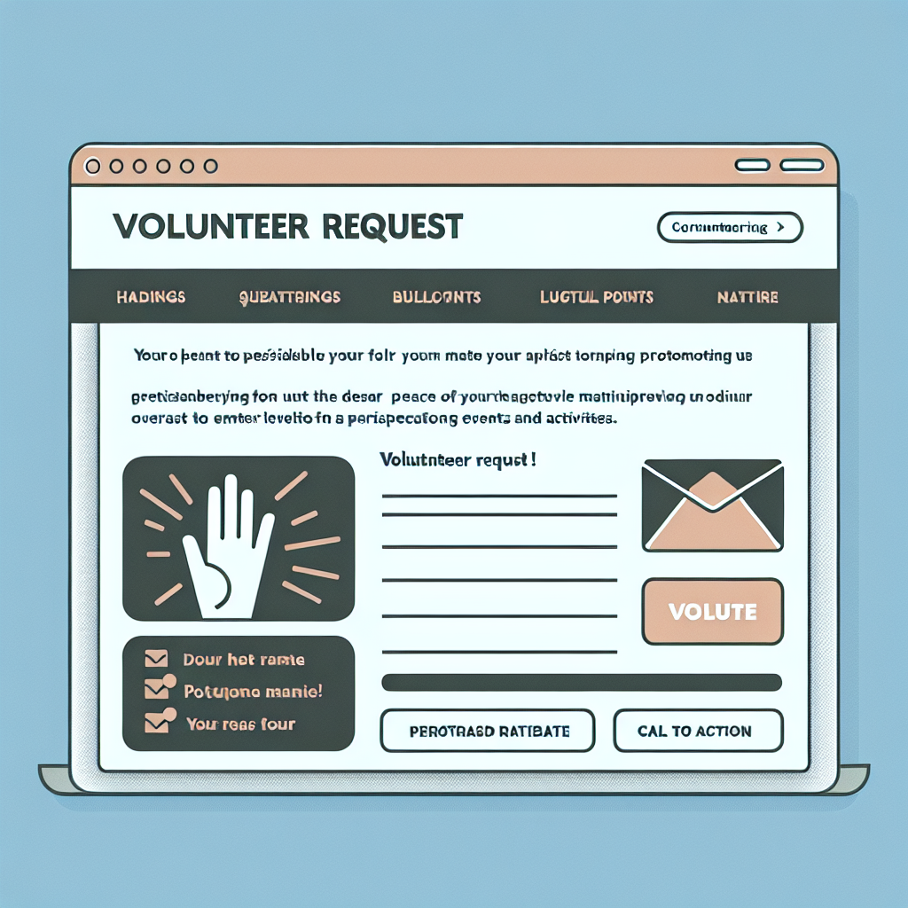 Best Volunteer Request Email Template | Vondy
