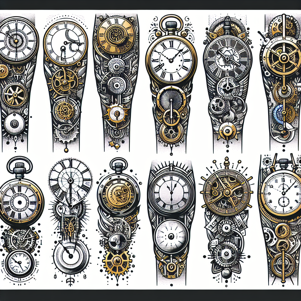 Best Half Sleeve Clock Tattoo Ideas | Vondy