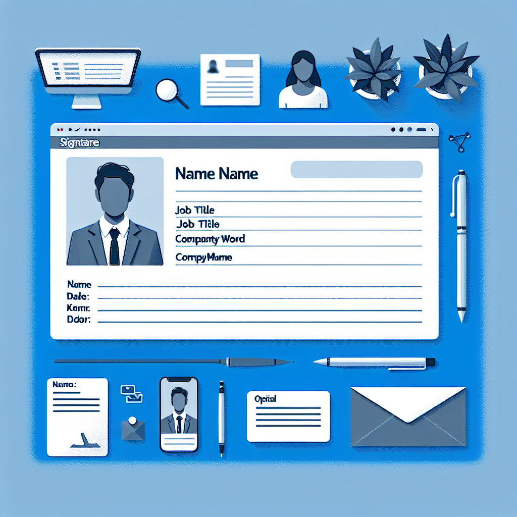 Best Word Email Signature Template | Vondy