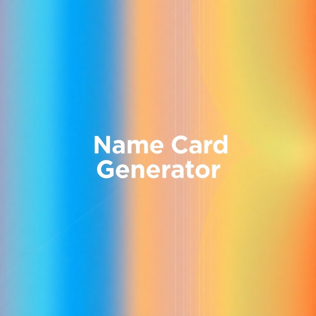 Best Name Card Generator | Vondy