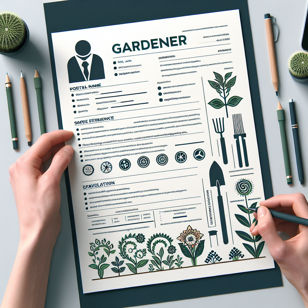 Best Gardener Resume Generator | Vondy