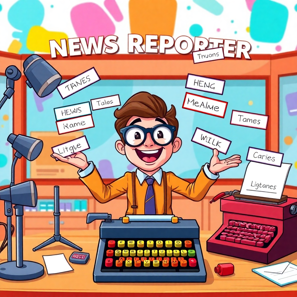 Best Funny News Reporter Name Generator | Vondy
