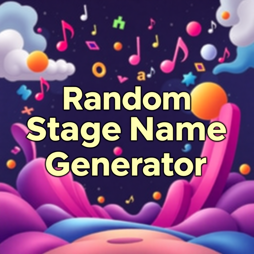 Best Random Stage Name Generator | Vondy