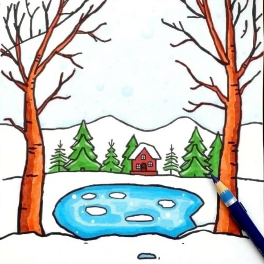 Best Easy Winter Drawing Ideas | Vondy