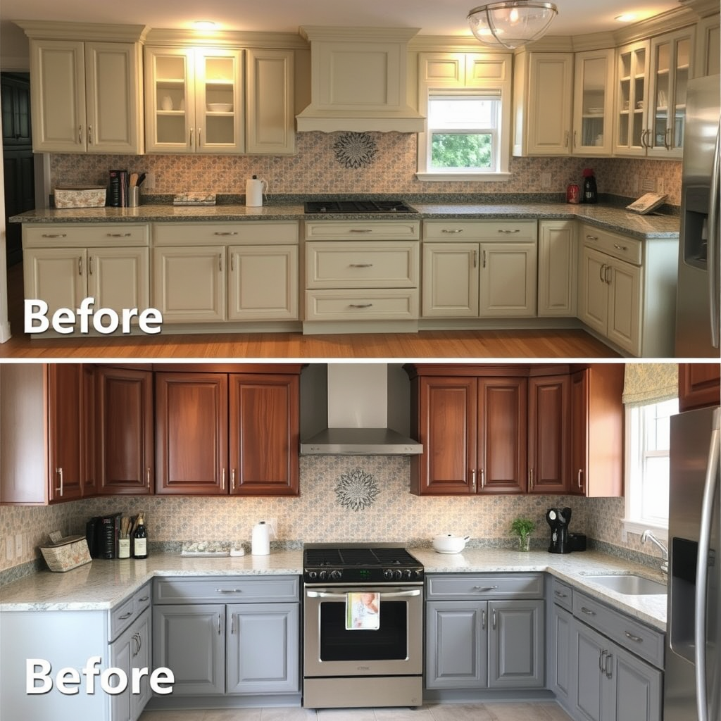 Best Painting Kitchen Cabinets Ideas Before And After | Vondy