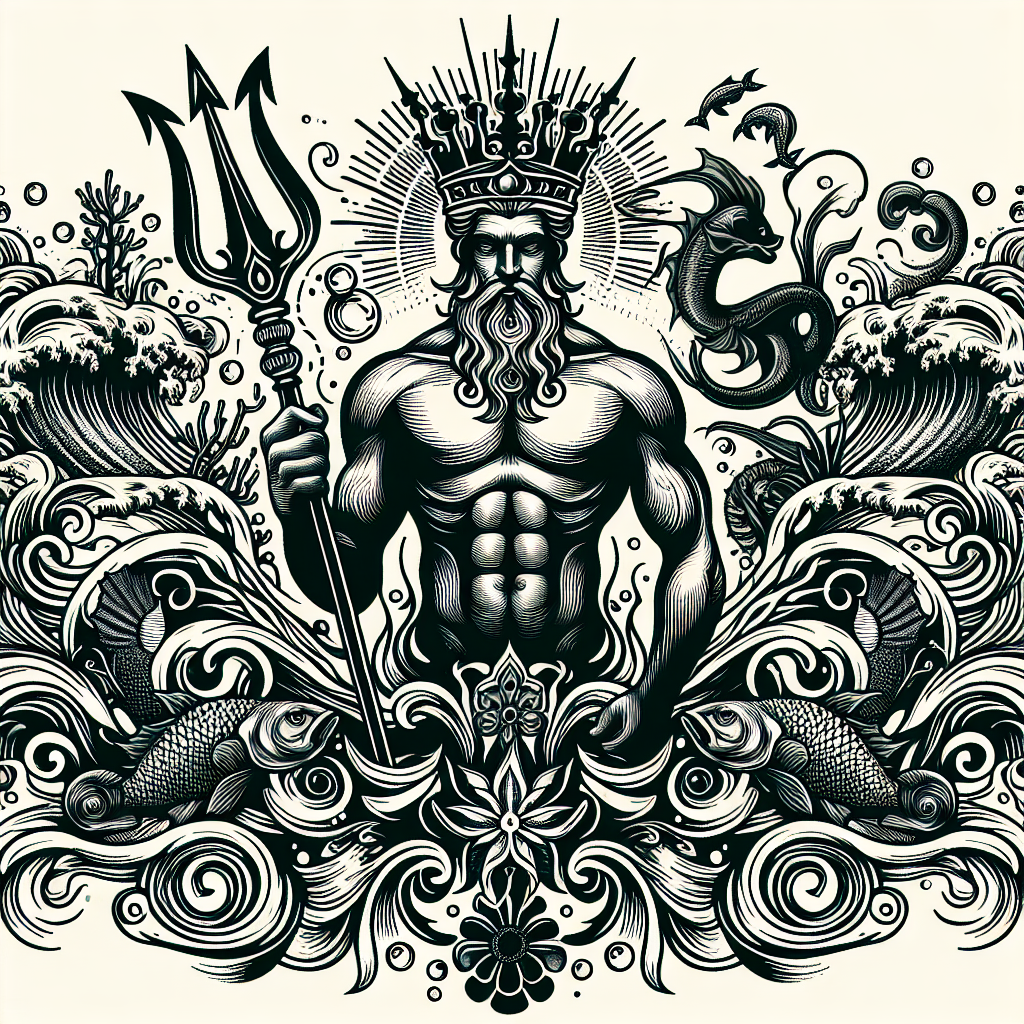King Neptune Traditional Tattoo Inked By The Ocean: A History Of