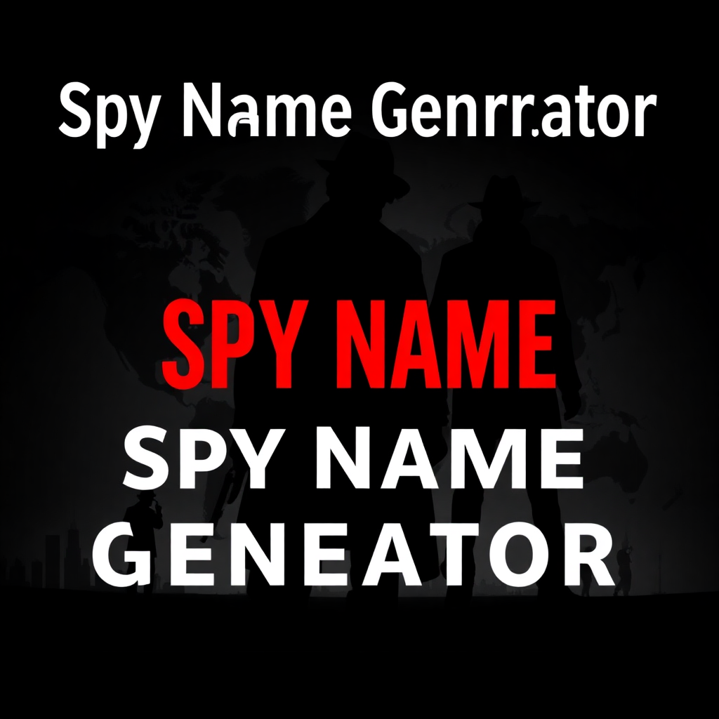 Best Spy Name Generator | Vondy