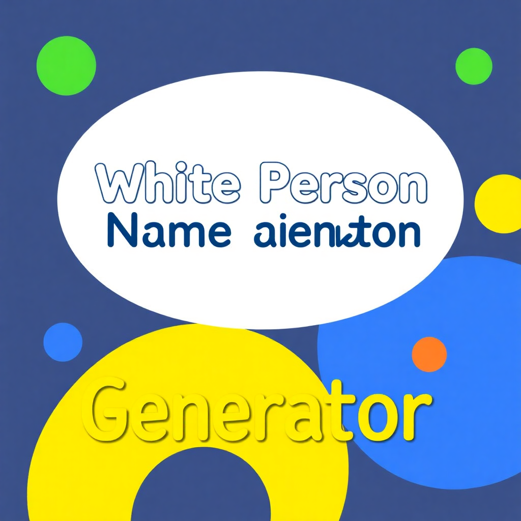 Best White Person Name Generator | Vondy