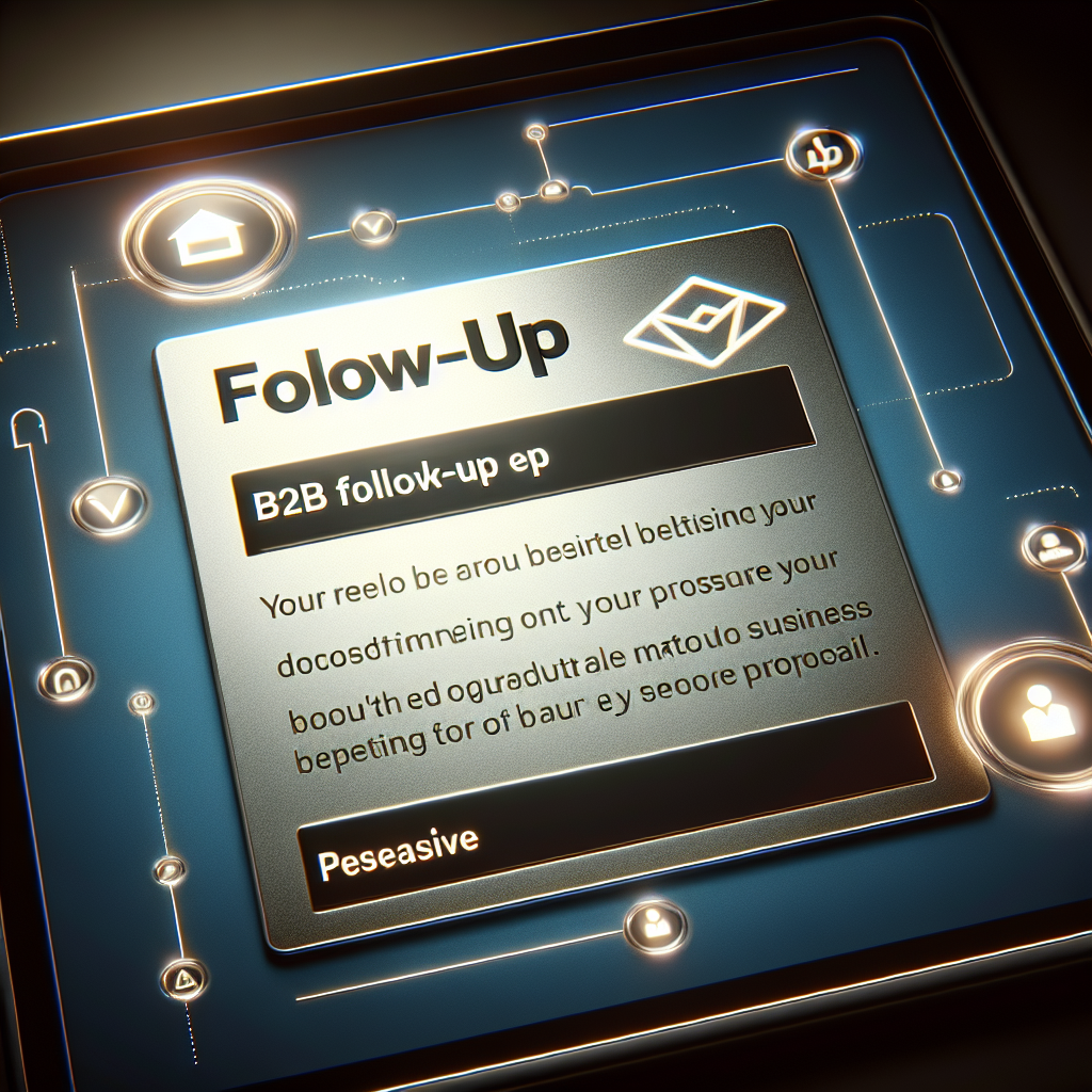 Best B2B Follow Up Email Template | Vondy