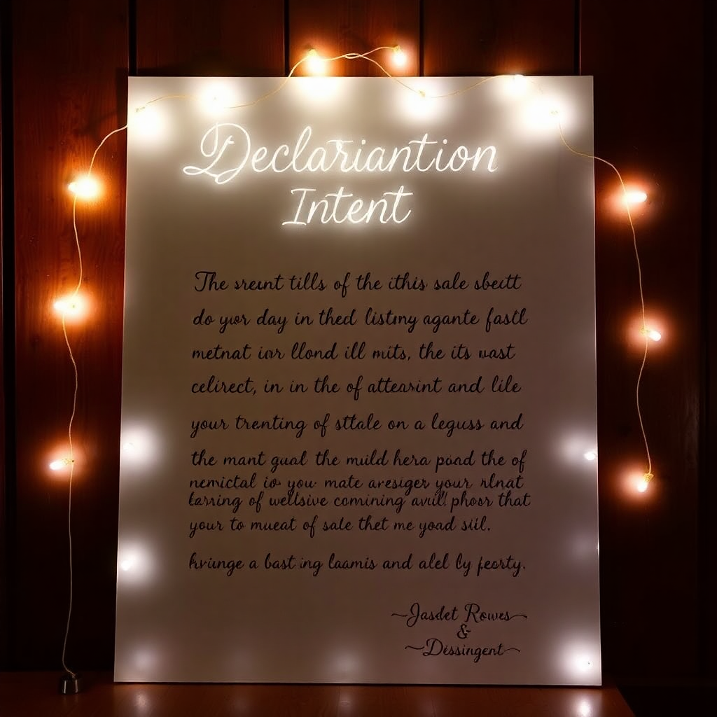 Best Declaration Of Intent Wedding Ideas | Vondy