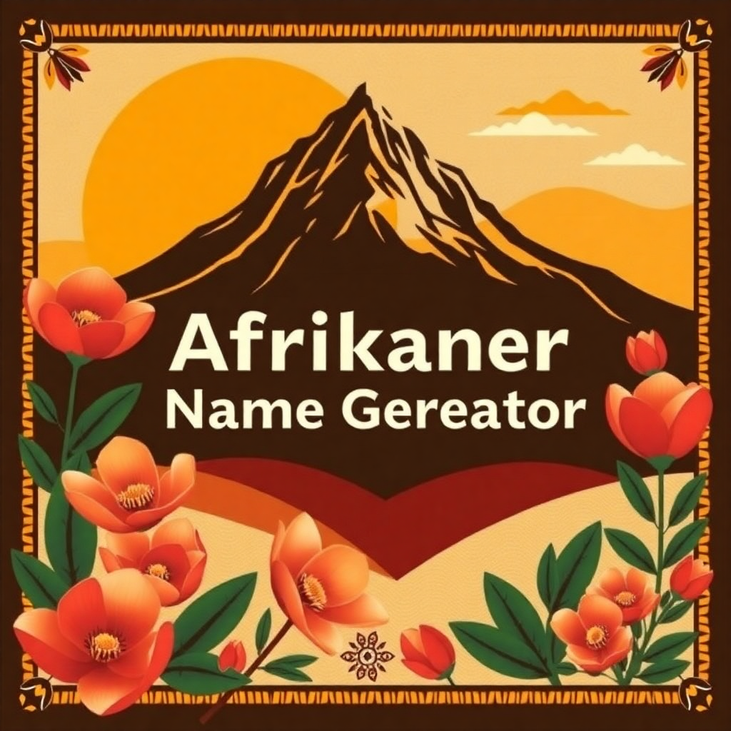 Best Afrikaner Name Generator | Vondy