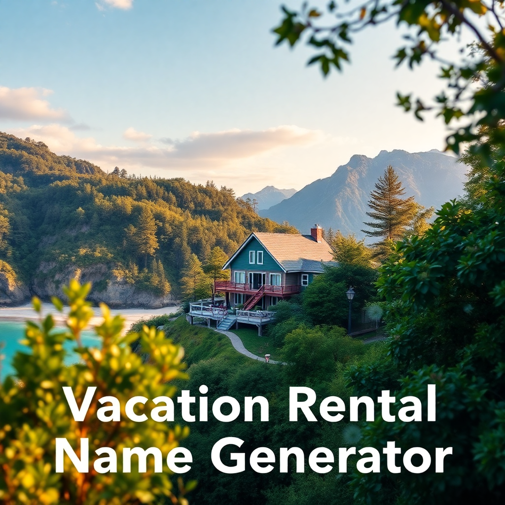 Best Vacation Rental Name Generator | Vondy