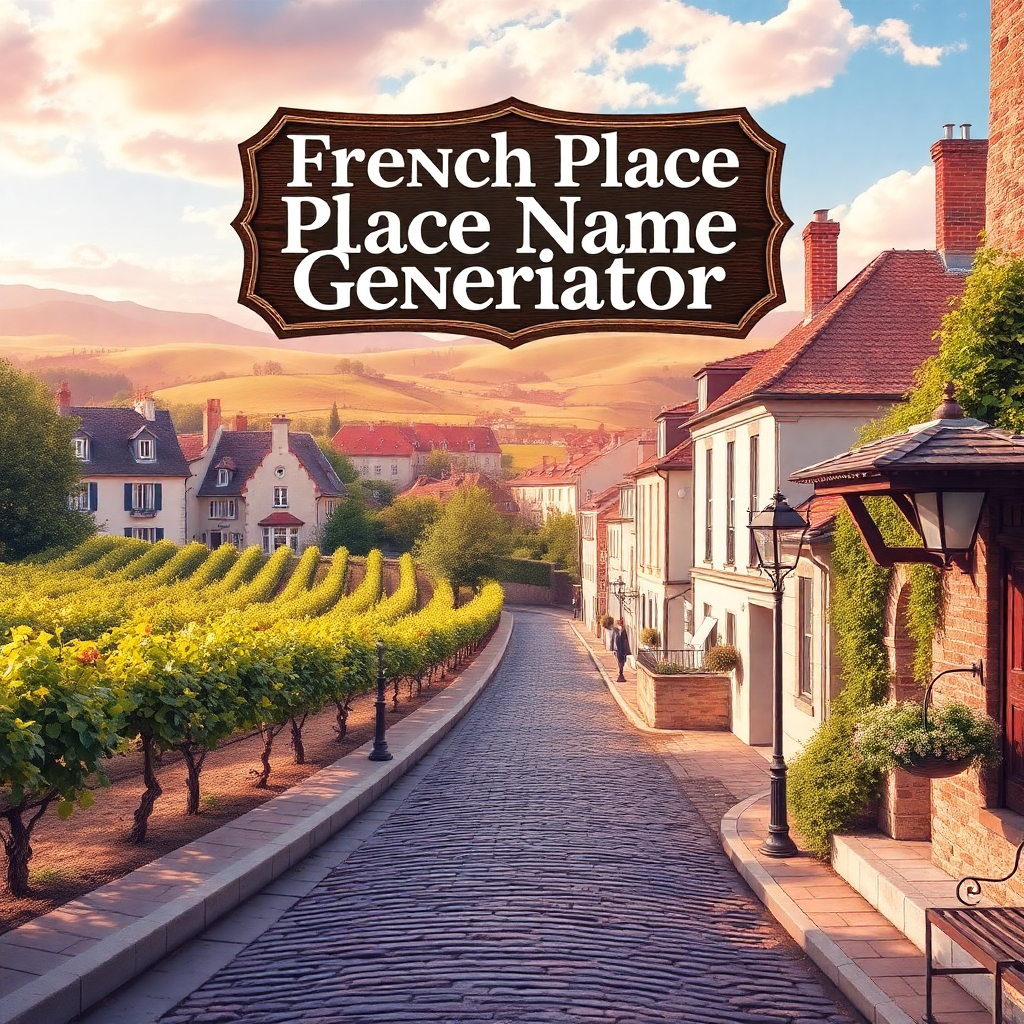 Best French Place Name Generator | Vondy