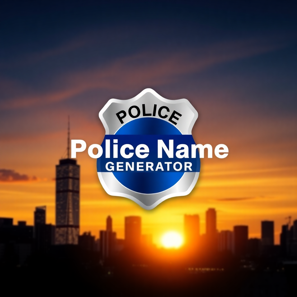 Best Police Name Generator | Vondy