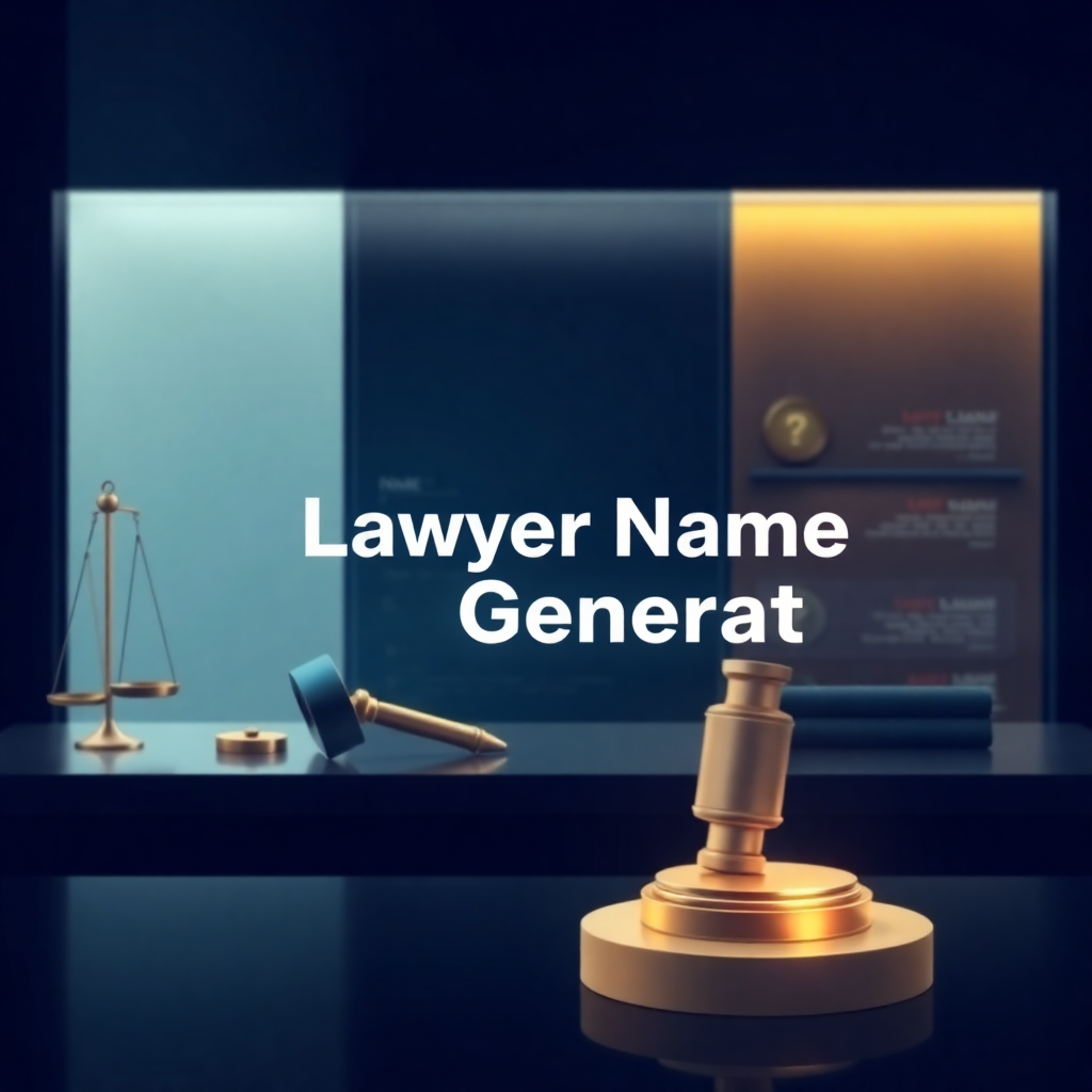 Best Lawyer Name Generator | Vondy