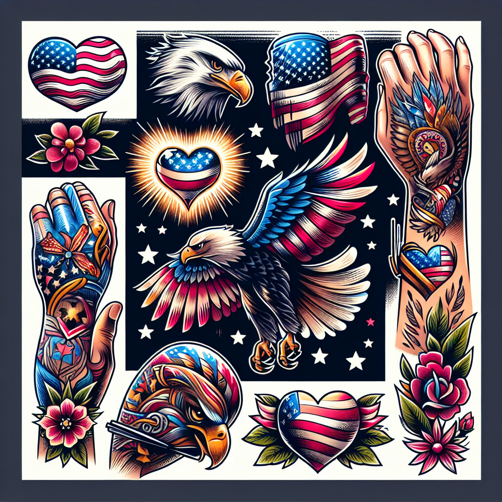 Small Patriotic Tattoos For Men 20 Of The Best American Flag Tattoos